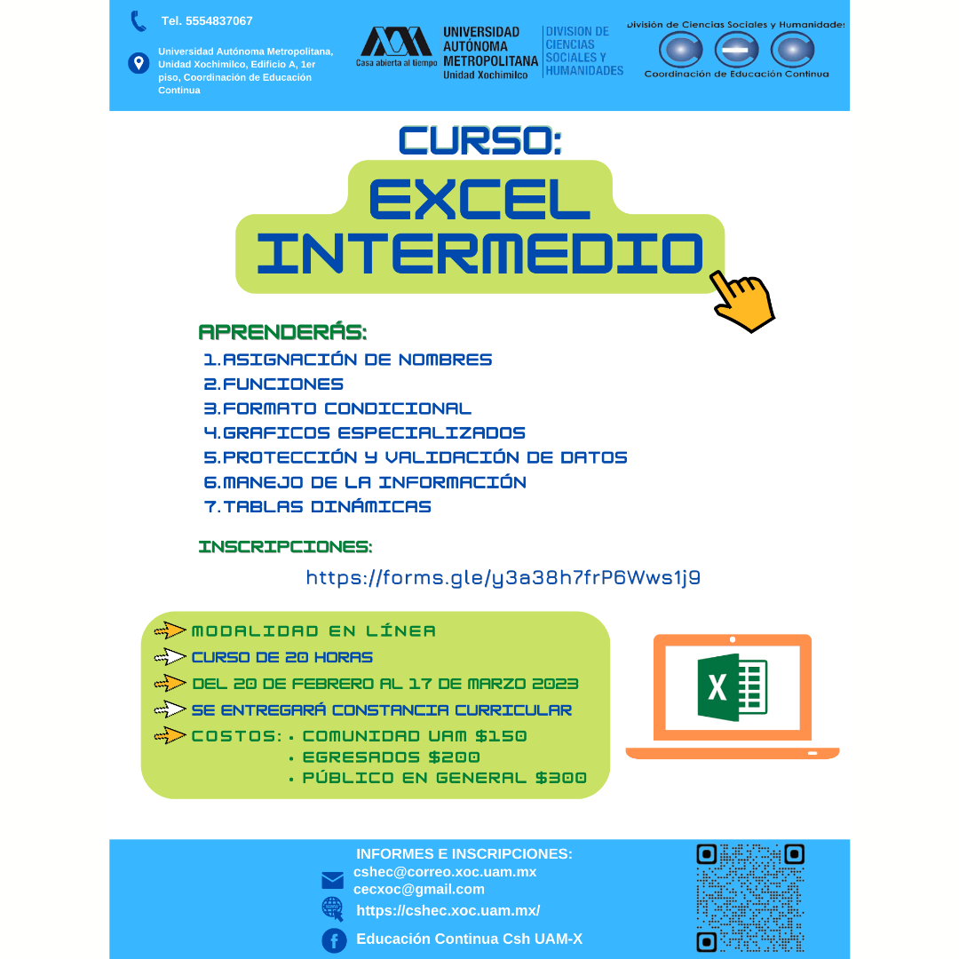 Excel intermedio – UAM Xochimilco