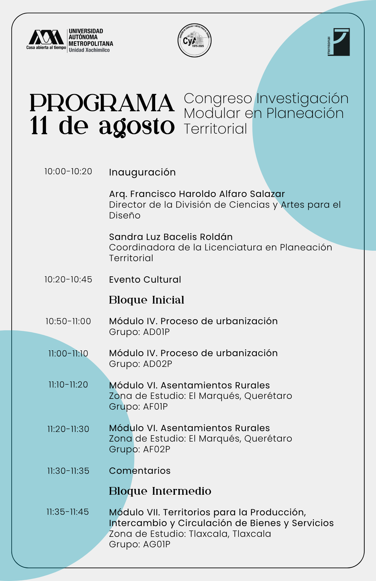 Congreso Investigación Modular en Planeación Territorial y La Muestra Cartográfica y Fotográfica ...
