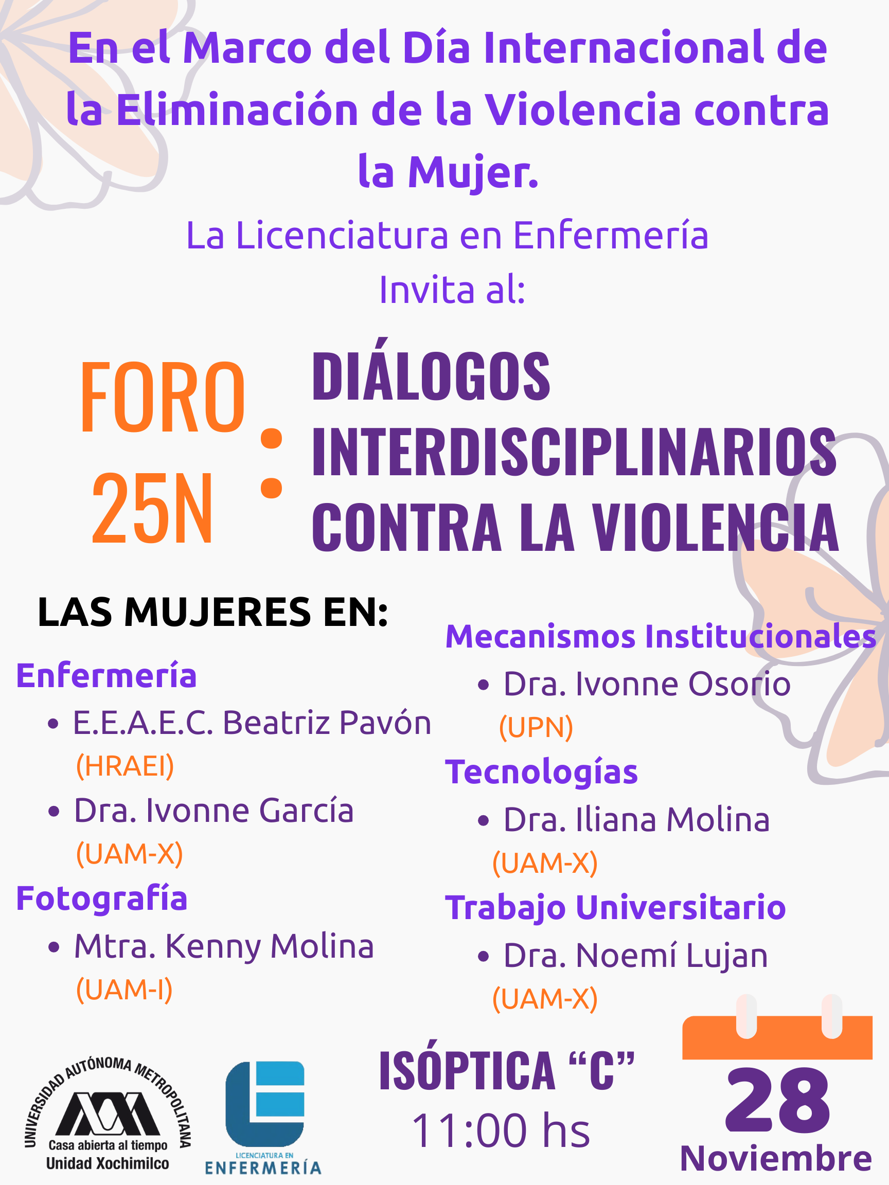 Foro 25N: Diálogos Interdisciplinarios contra la Violencia – UAM Xochimilco